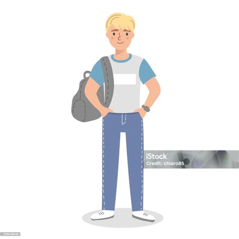 肩上背著背包的小學生或學生白色背景上的平面向量插圖向量圖形及更多人圖片 人 俄羅斯 兒童 Istock
