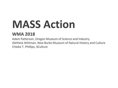 join the mass action movement pdf