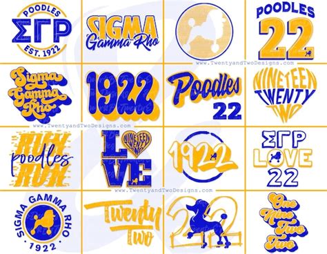 Sigma Gamma Rho Svg Sgrho Svg Pretty Poodle Svg Rhoyalty Etsy Israel