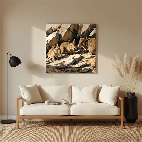 Lark Manor™ Wildlife Rock Hyrax Beige Metal Wall Art Wayfair