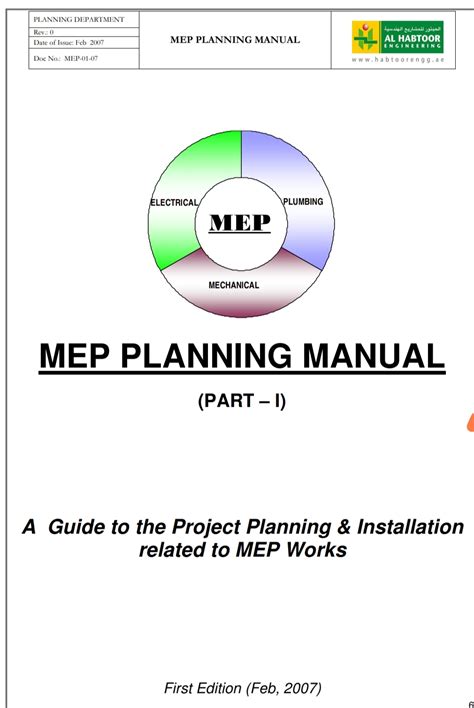 Mep Planning Manual