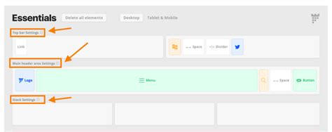 Creating Website Header Essentials Knowledge Base