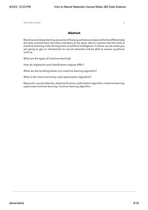 Solution Intro To Neural Networks Course Notes 365 Data Science