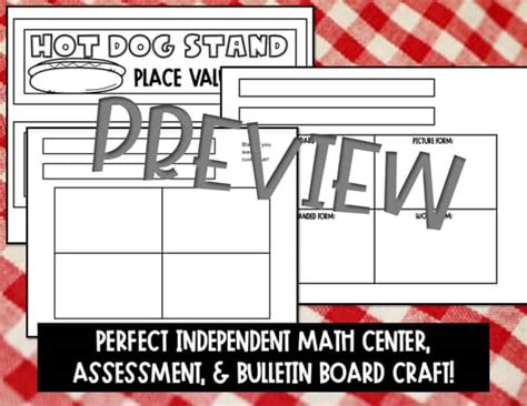 Baseball Math Place Value Craft Bundle By The Teaching Diva Corner