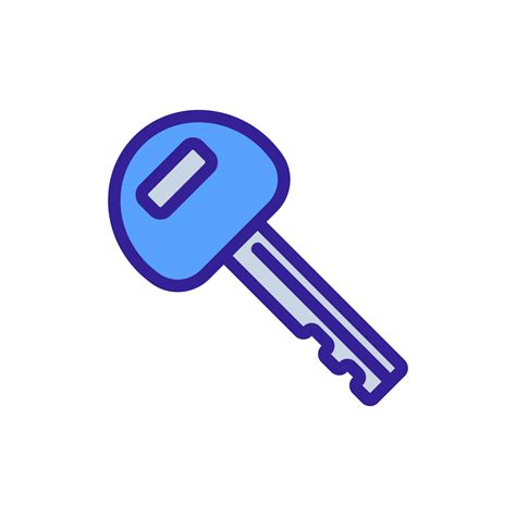 Programmed Chip Key Icon Vector Outline Illustration 9975051 Vector Art