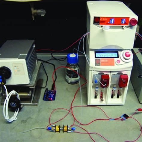 A Schematic And Picture Of The Setup For Measuring Diffusion Mixing In Download Scientific