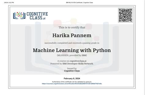 harika pannem on linkedin machinelearning python cognitiveclass