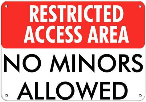 Aluminum Metal Novelty Danger Sign 12x16restricted Access