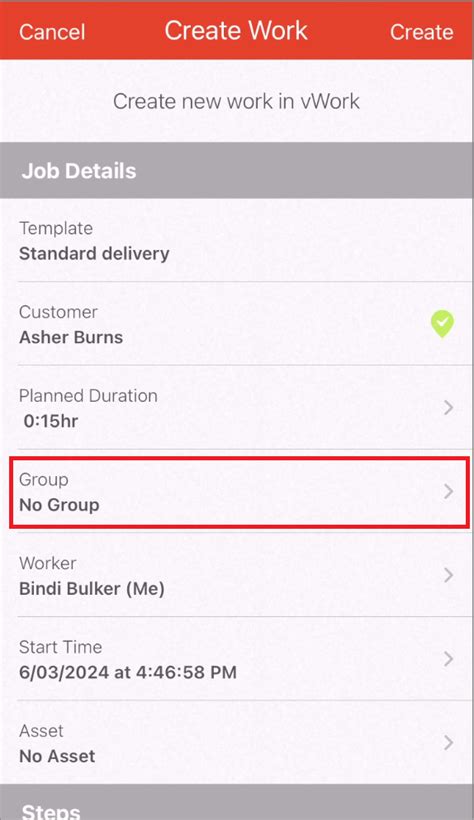 Ios Create A Job In The Vwork Mobile App Vwork Support