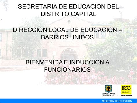 SECRETARIA DE EDUCACION DEL DISTRITO CAPITAL - ppt descargar