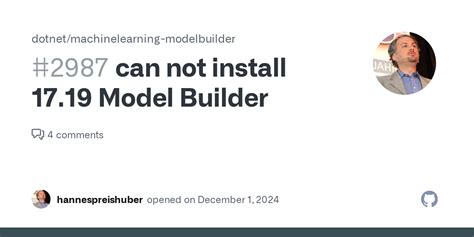 Can Not Install 1719 Model Builder · Issue 2987 · Dotnet