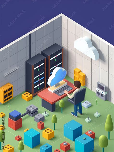 The Concept Of Development And Creating Blocks Constructor Digital
