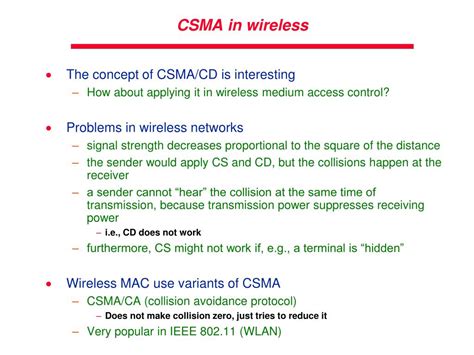 Ppt Lecture 4 Wireless Medium Access Control Powerpoint Presentation