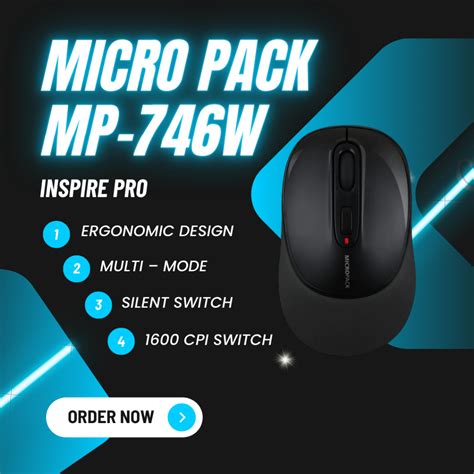 Mouse เมาส์ไร้สาย Micropack Mp 746w Silent Multi Mode Wireless Mouse Shopee Thailand