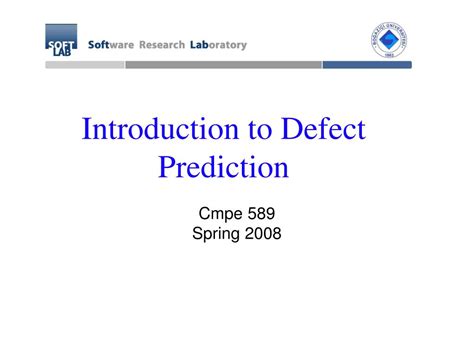 PPT Introduction To Defect Prediction PowerPoint Presentation Free Download ID 4207789
