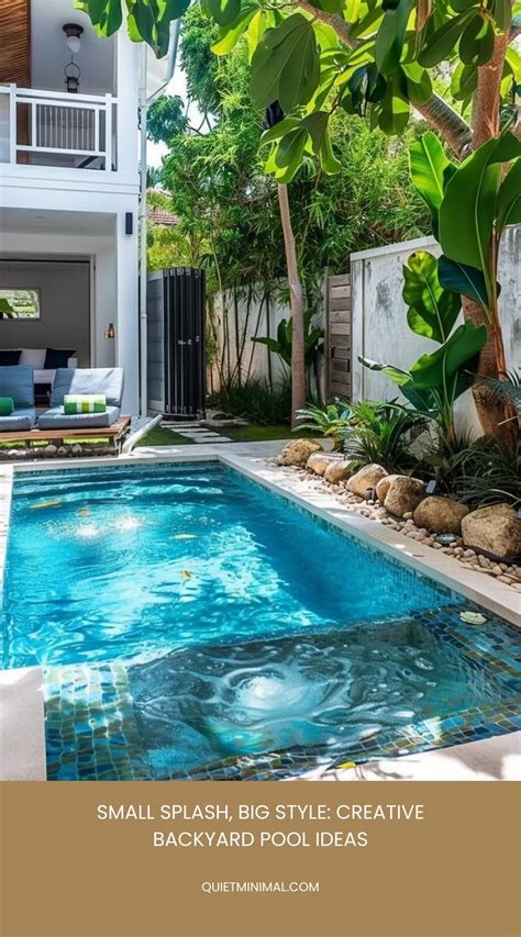 Small Backyard Pool Ideas Refreshing Designs Quiet Minimal