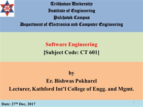 software engineering course outline and lecture notes