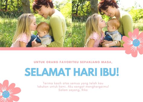 Halaman 3 Contoh Kartu Ucapan Hari Ibu Bebas Edit And Cetak Canva