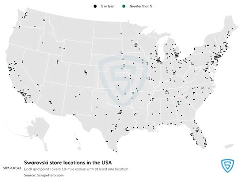 List of all Swarovski store locations in the USA - ScrapeHero Data Store