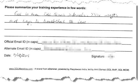 Sql Server Performance Tuning Master Class Bangalore December 2015