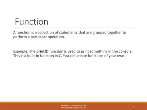 Functions Pptx