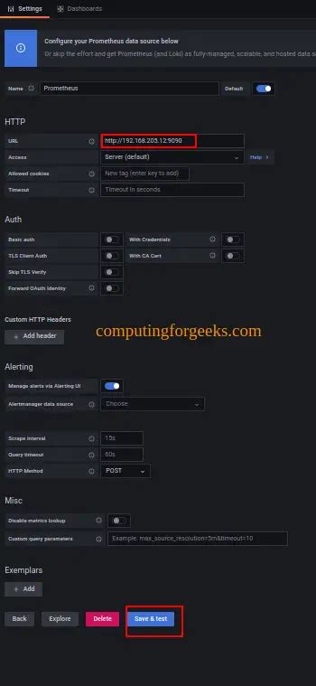 Install Grafana With Prometheus On Rocky Linux 9 Almalinux 9 Computingforgeeks