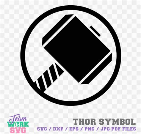 Thor Symbol Hero Logo Thor Symbol Decal Png Dxf Eps Etsy