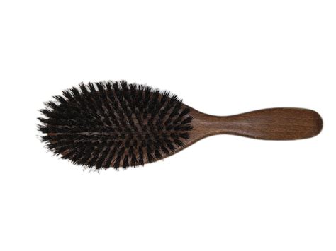 Keller Large Oval Hair Brush With Wild Boar Bristles Strands