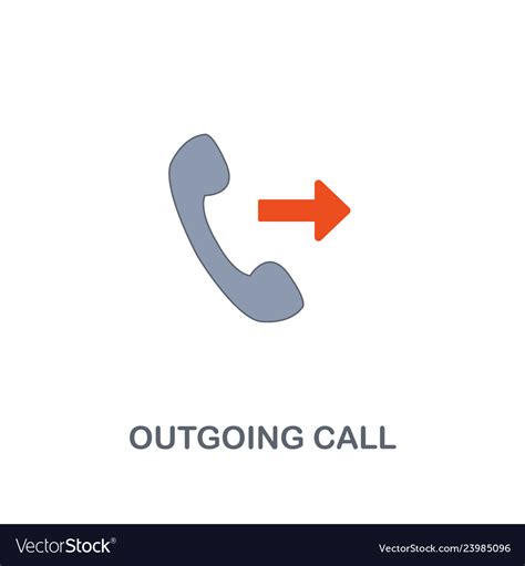Outgoing Call Icon Premium Two Colors Style Vector Image