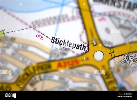Sticklepath Village Devon United Kingdom Colour Atlas Map Town Name