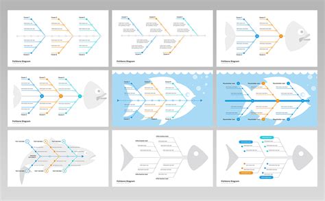 Fishbone Ishikawa Diagram PowerPoint Template For 21