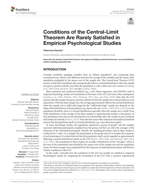 pdf conditions of the central limit theorem are rarely satisfied in