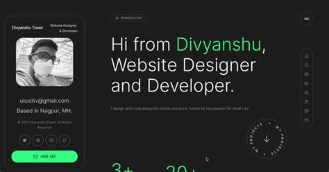 Video Divyanshu Tiwari On Linkedin Webdev Ux Portfolio Freelance