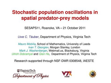 Stochastic Population Oscillations In Spatial Predator Prey Models