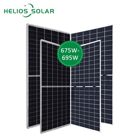 High Efficiency 675 695w Monocrystalline Solar Panels Leading Factory