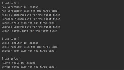 Im Creating An F1 Race Simulator Based In Python Rformula1