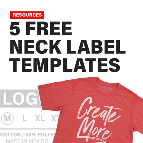 5 Free Neck Label Templates By