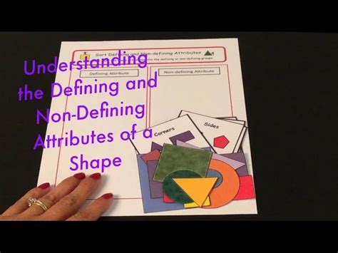 Defining And Non Defining Attributes Of A Shape Worksheets Library