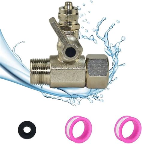 HAOMEEDUO Adaptateur de Vanne d Arrêt 3 8x3 8x1 4 Robinet Arrêt 3