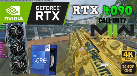 Modern Warfare II RTX 4090 I9 13900K Stock 1440p Max Settings DLSS