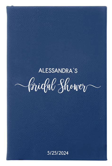 Personalized Bridal Shower Custom Keepsake Notebook Leatherette Journal The Iconic Usa