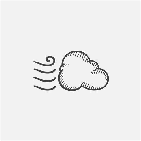 Vectores De Stock De Dibujos Animados Nube Sopla Viento Ilustraciones