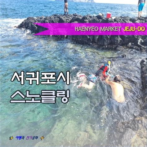 제주 서귀포시 법환포구 해녀 마켓 체험 해녀상 범 섬 스노클링 명소 네이버 블로그