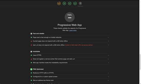 Lighthouse Reports Pwa Not Working · Issue 17352 · Gatsbyjsgatsby
