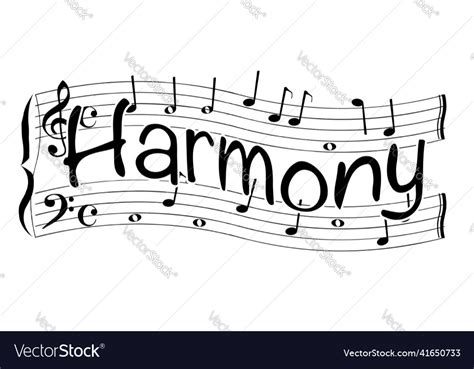 Harmony Musical Cleff Royalty Free Vector Image