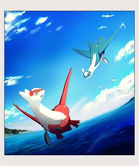 Latias Wingull And Latios Pokemon Drawn By Grdg Danbooru
