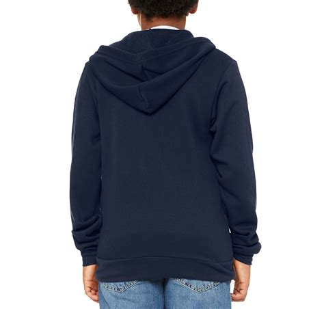 Bellacanvas Youth Sponge Fleece Zip Hoodie Custom Branded