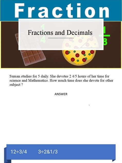 Fractions And Decimals Pdf Lexicology Encodings