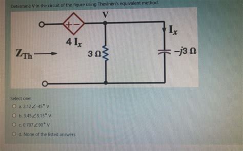 Solved Determine V In The Circuit Of The Figure Using