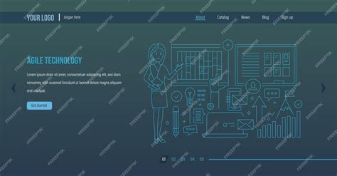 Premium Vector Agile Technology Agile Software Development Planning Of Business Improving